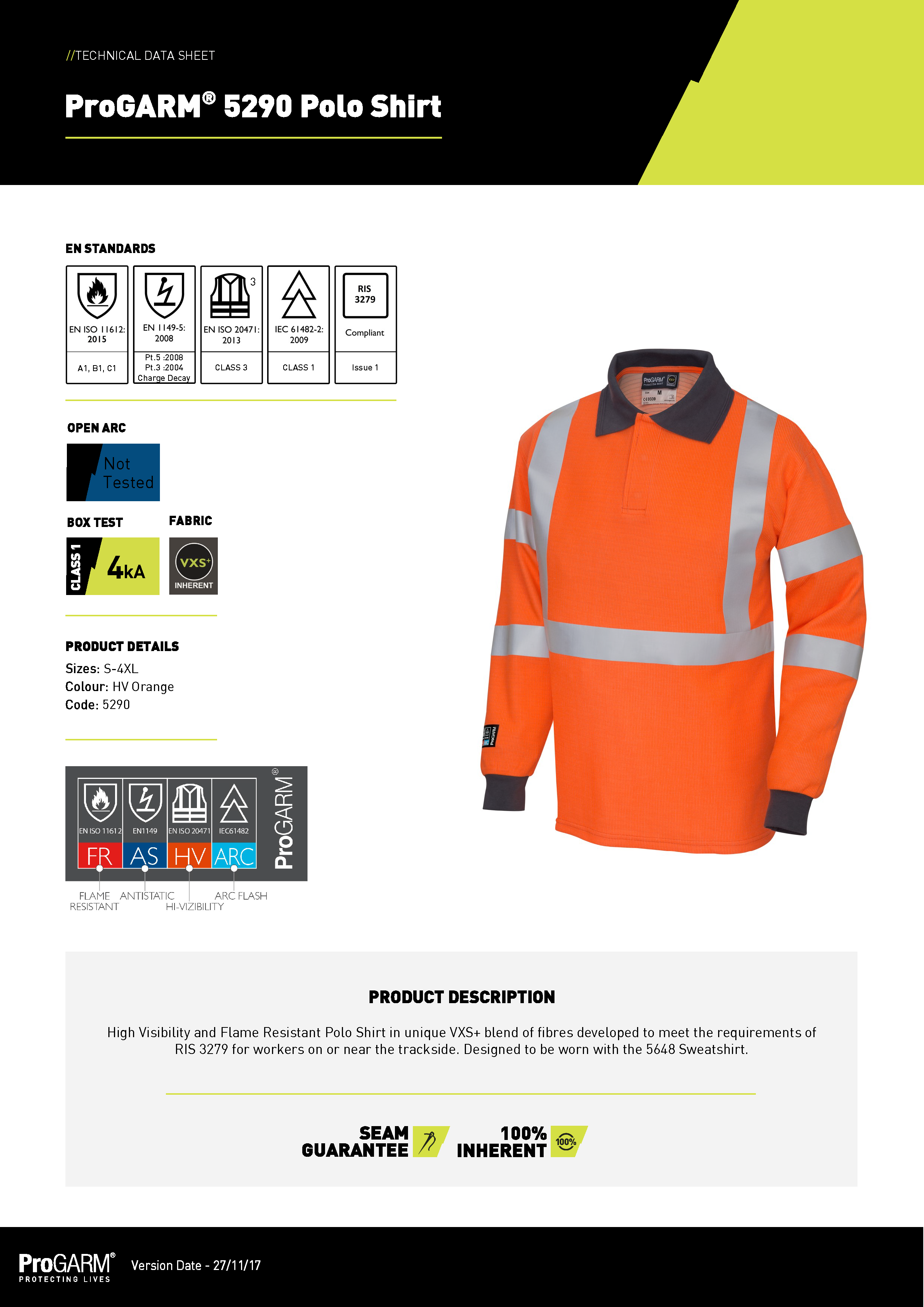 ProGARM 5290 Arc Polo Shirt | In Stock | From £60.04