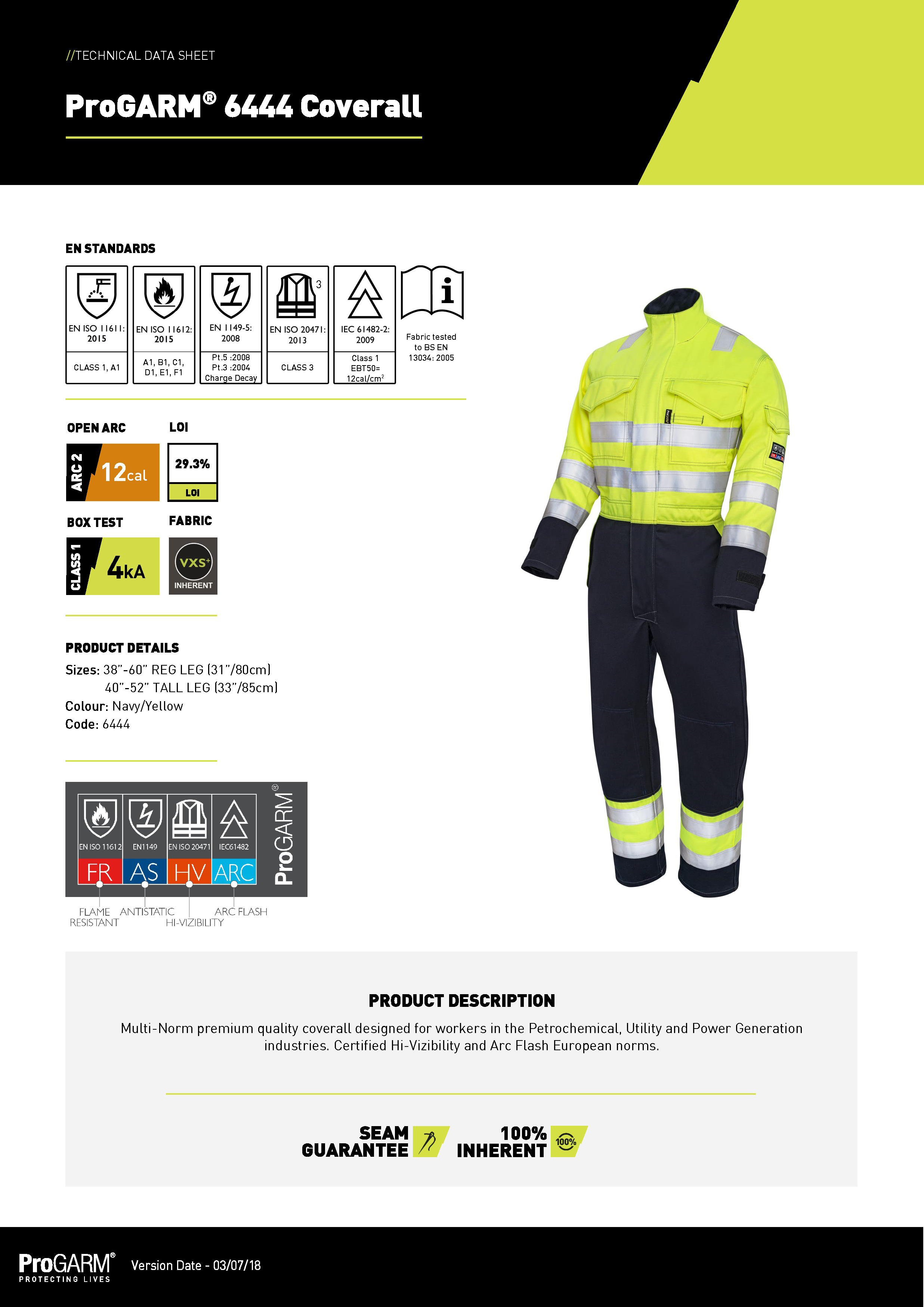 ProGARM 6444 Arc Coverall | In Stock | From £206.36