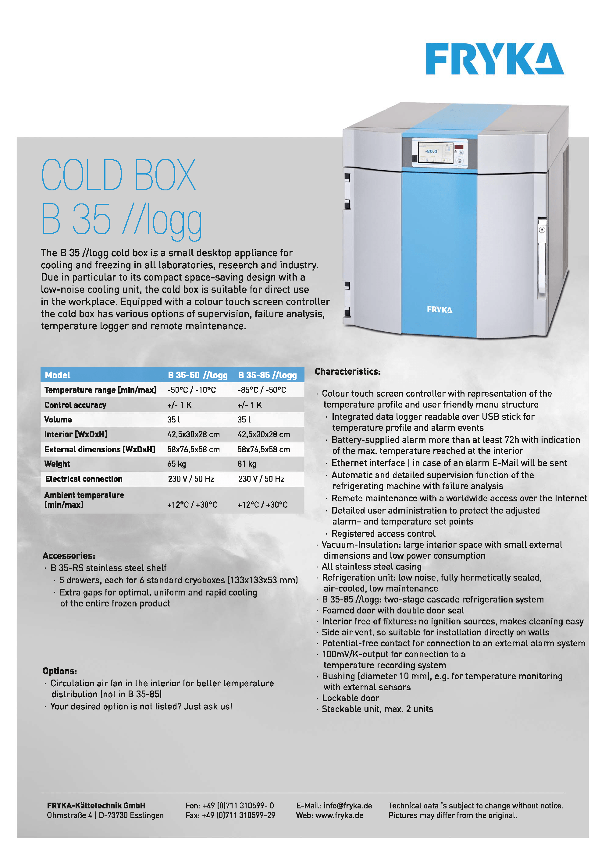 Fryka Cold Boxes - Mini Freezers