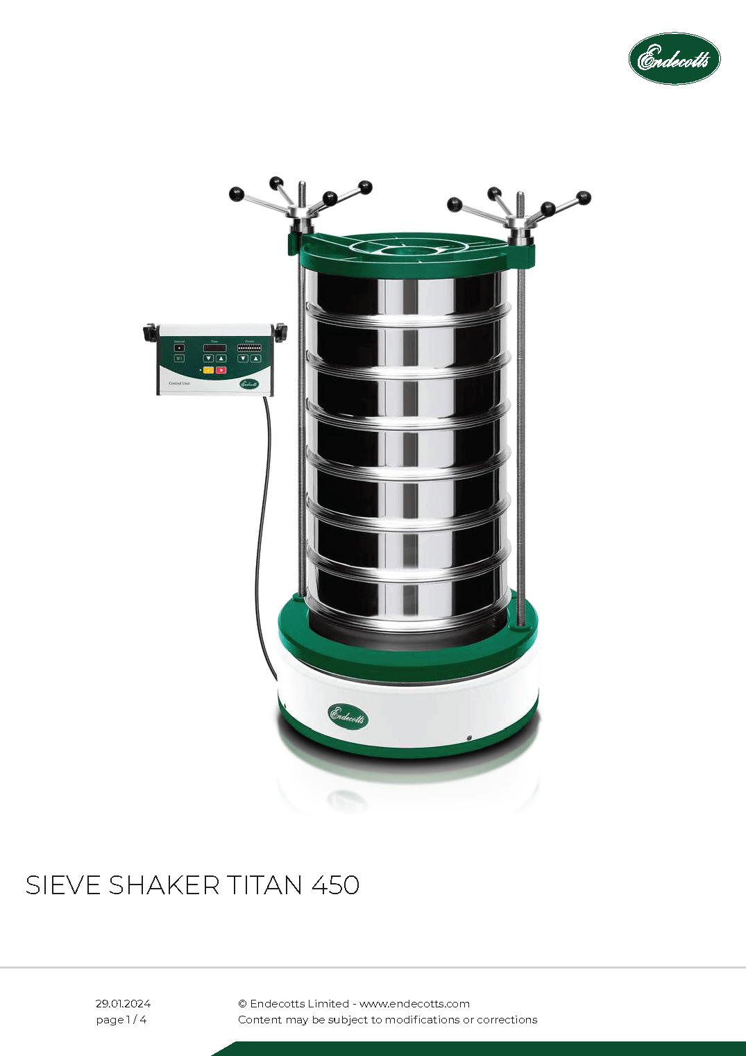 Endecotts Titan 450 Sieve Shaker