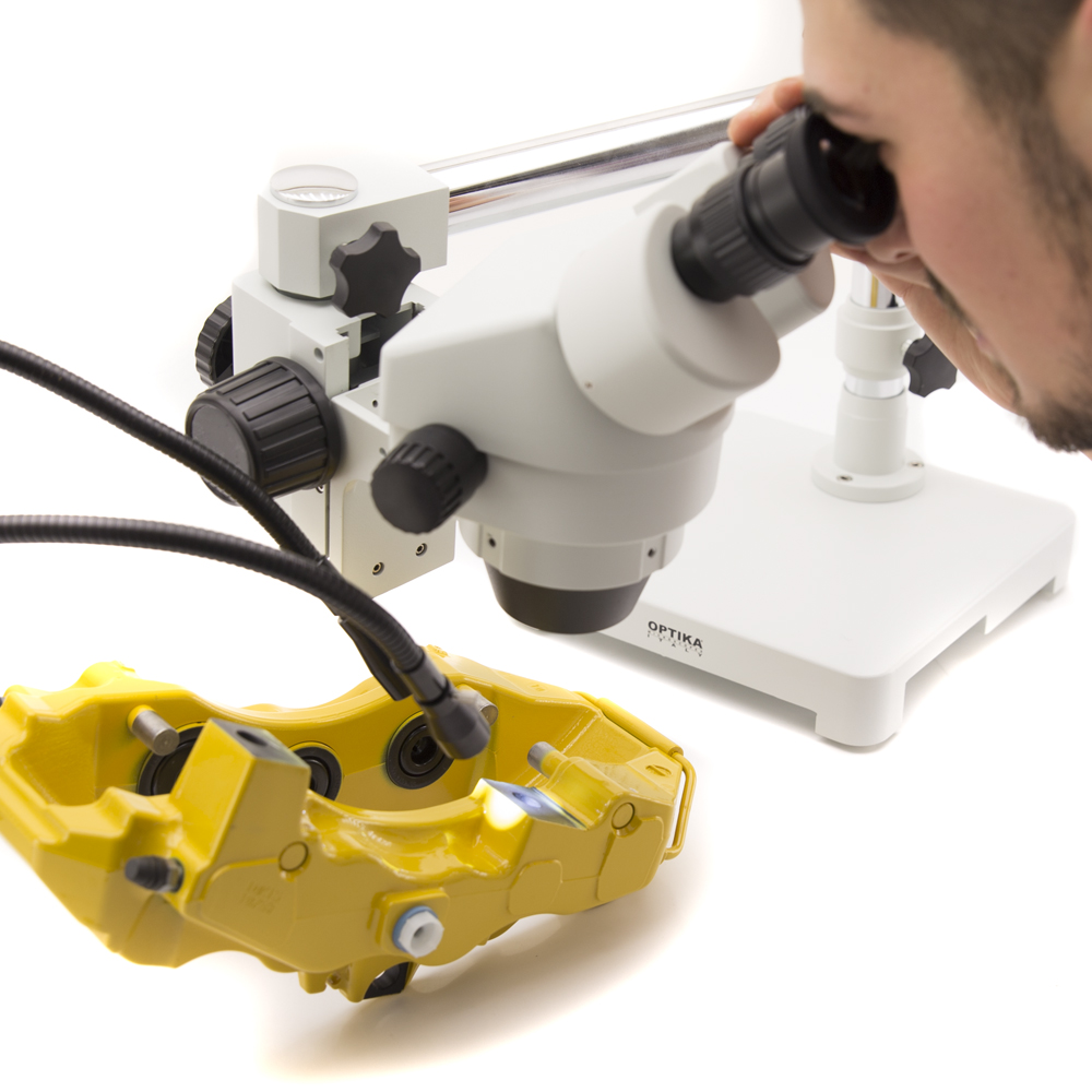 Optika SZP-6e CMO Stereomicroscope ERGO Head, 8x-50x, Zoom Ratio 6.25:1