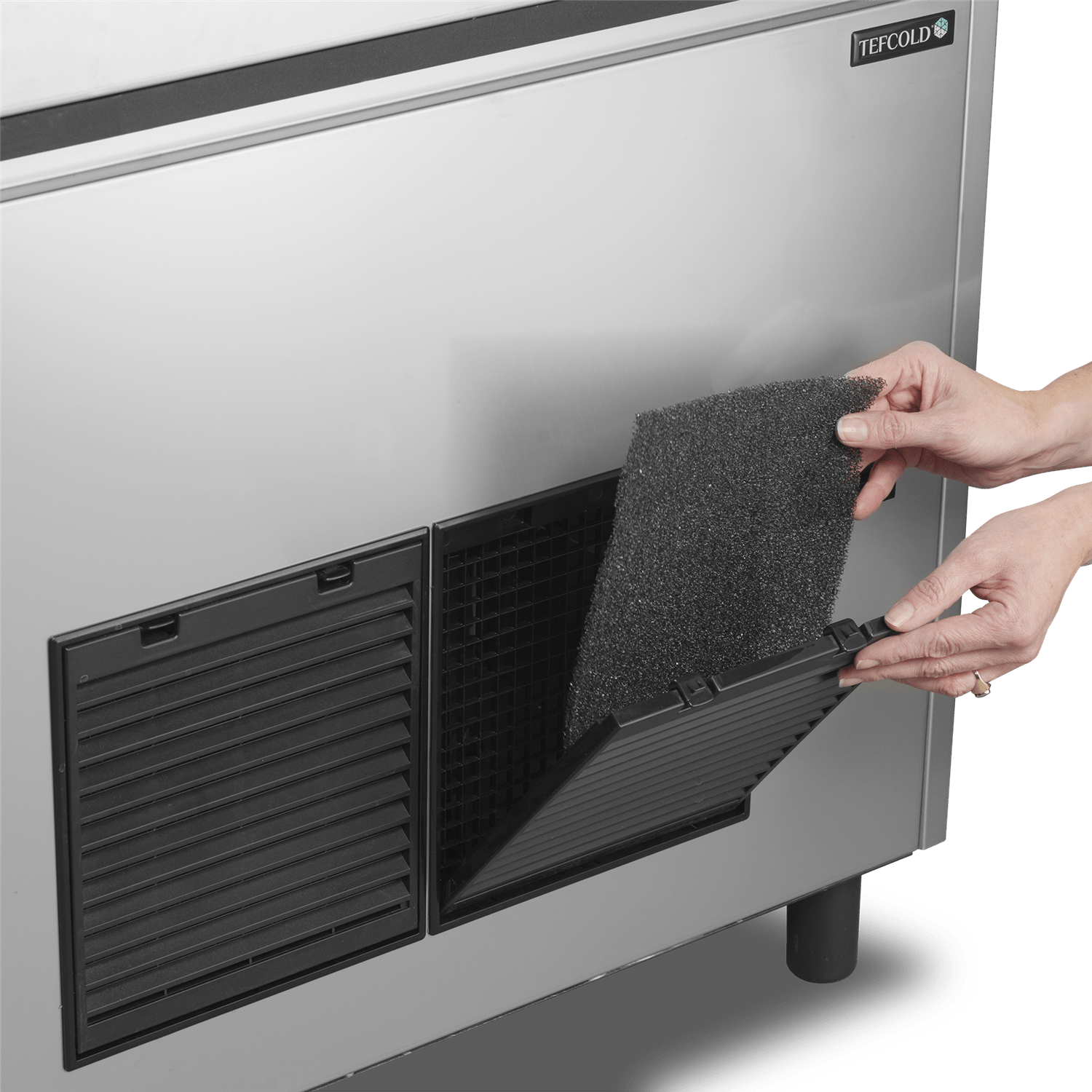 Tefcold TC Series Self-Contained Stainless Steel Cubed Ice Machines