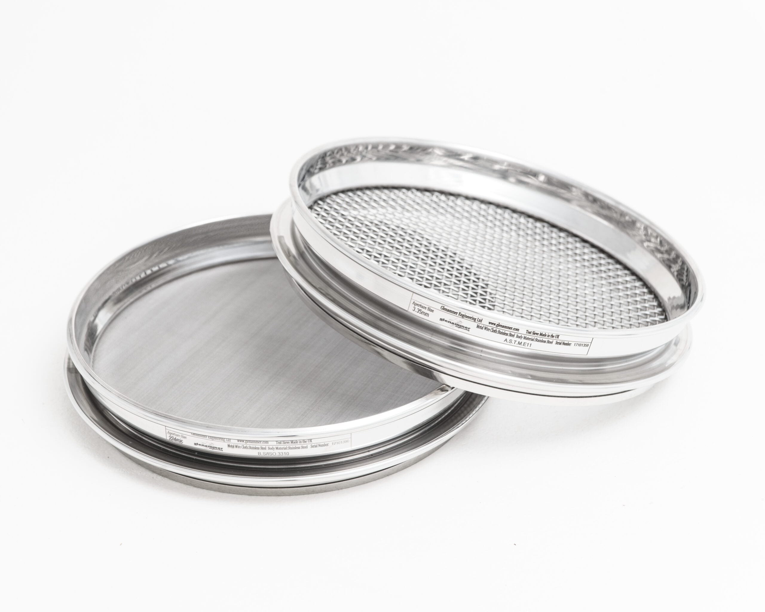 Glenammer Stainless Steel Airjet Test Sieves