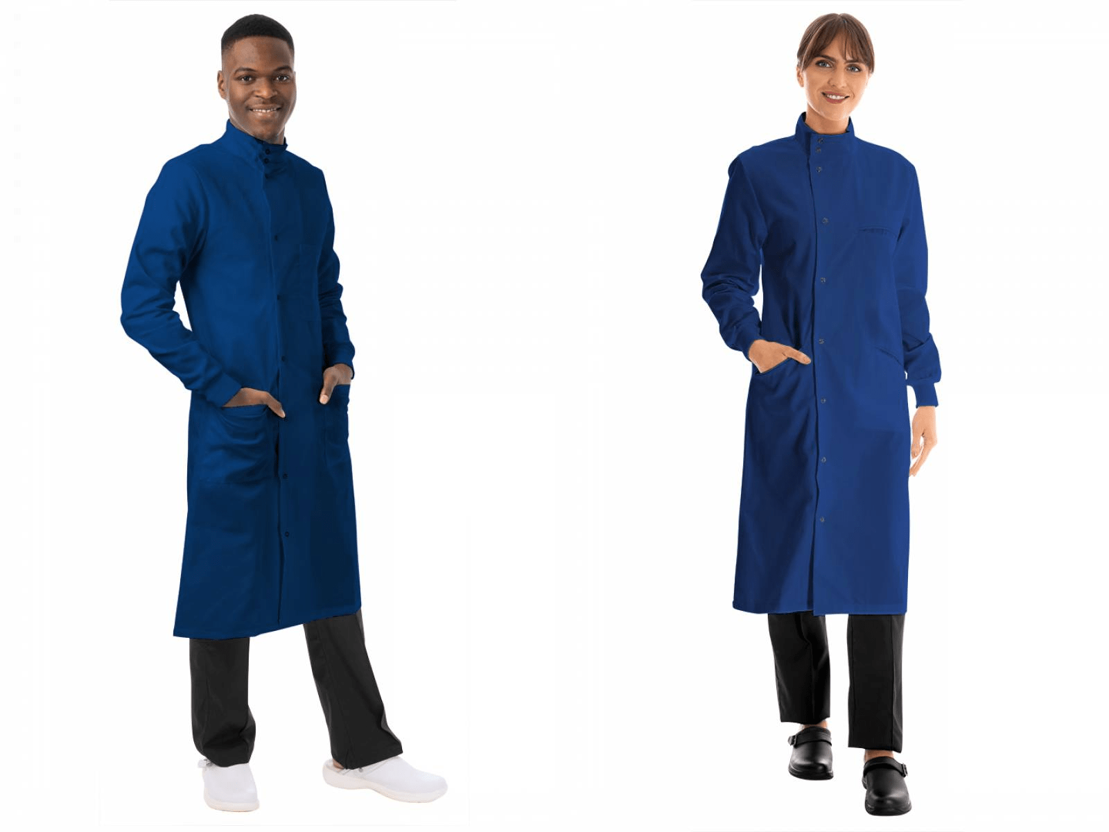 Howie Unisex Royal Blue Laboratory Science Coat | In Stock