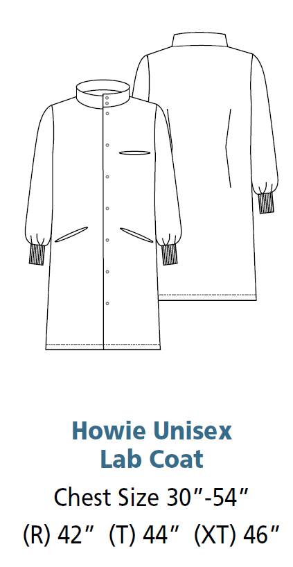 Howie Unisex Laboratory Science Coat In Royal Blue