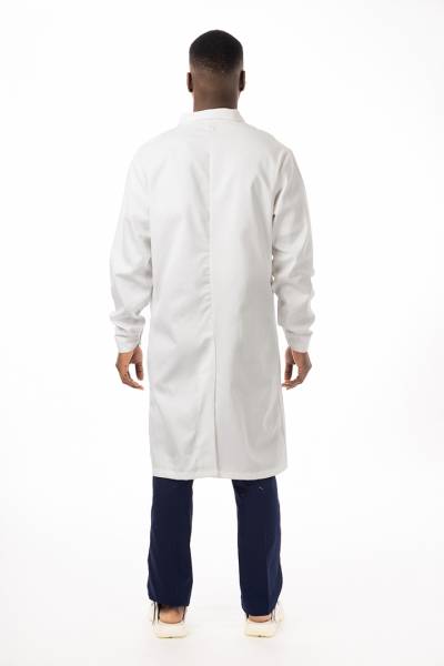 Laboratory Science Coat, Regular, White, Flame Retardant | In Stock