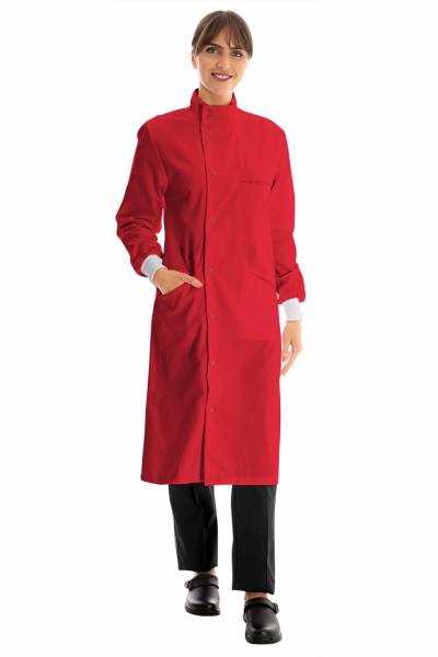 Howie Unisex Laboratory Science Coat, Regular, Red | In Stock