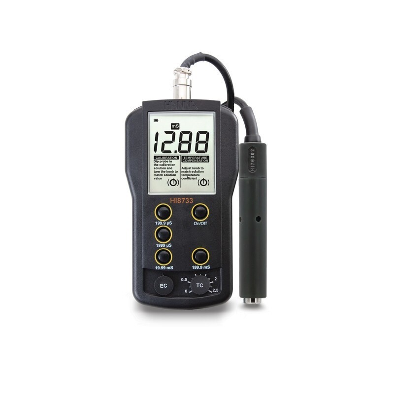 Hanna Instruments Portable Multi-range Conductivity Meter, HI-8733 | In ...